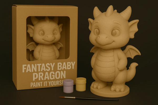 Desire FX 3d models | Fantasy Baby Dragon – Paint-It-Yourself – 3D ...