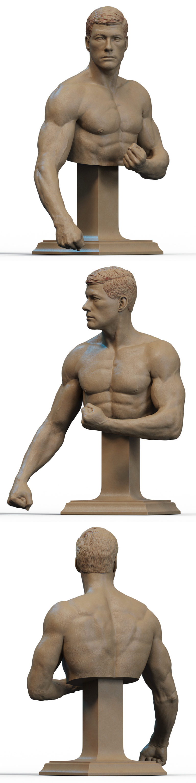 Desire FX 3d models | Frank Dux Bust – 3D Print Model