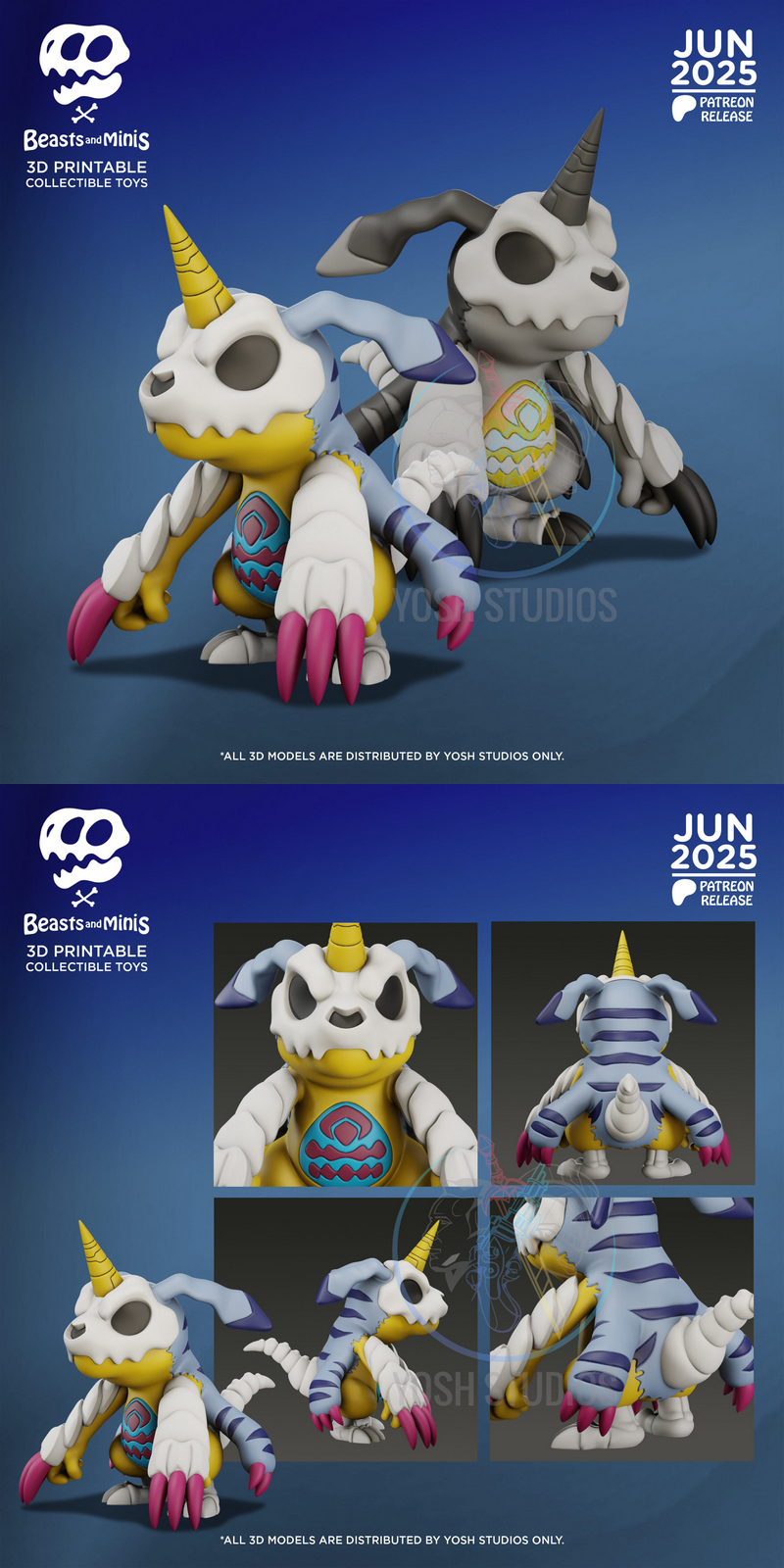 Desire FX 3d models | Gabumon Mini – 3D Print Model