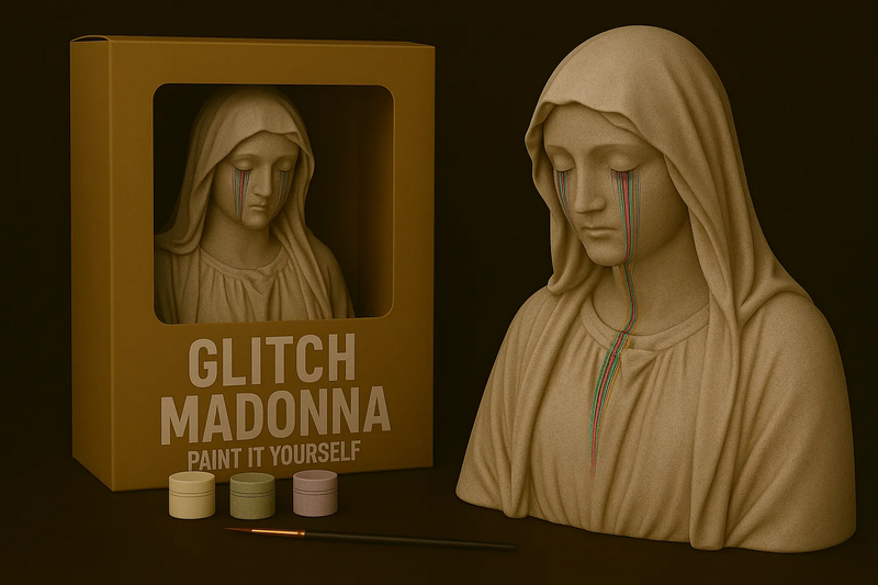 Desire FX 3d models | Glitch Madonna – Paint-It-Yourself – 3D Print Model