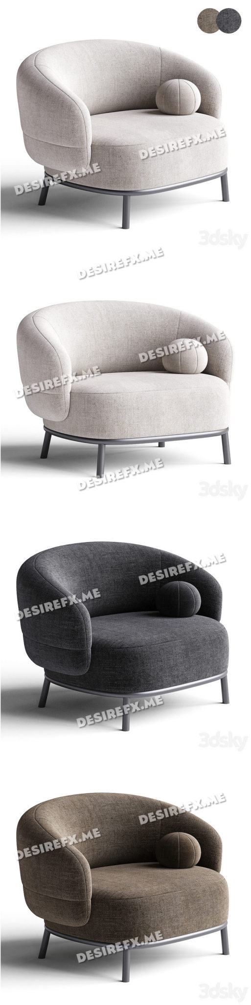 Desire FX 3d models | Juliet Armchair – 3D Model