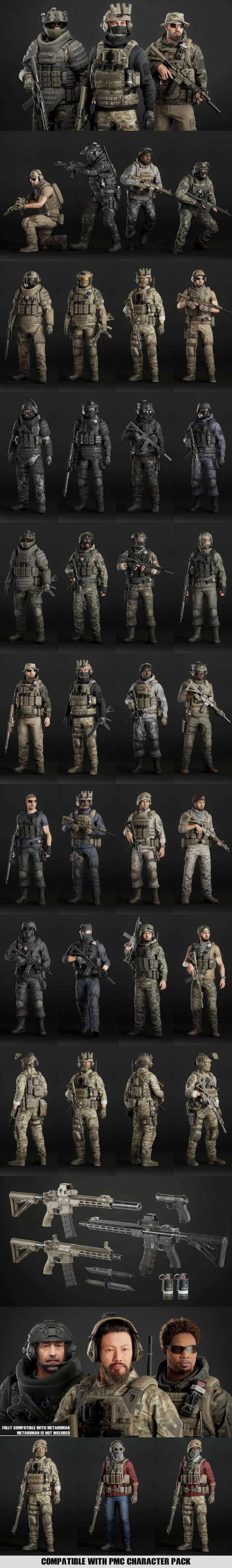 Desire FX 3d models | Modular Military Character
