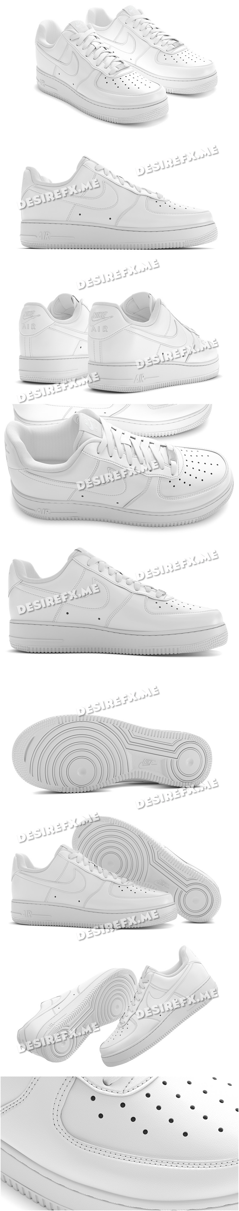 Desire FX 3d models | Nike af1 white – 3D Model