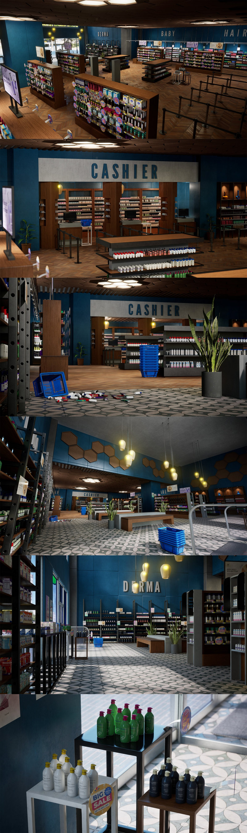 Desire FX 3d models | Pharmacy – Drugstore Environment – Unreal Engine