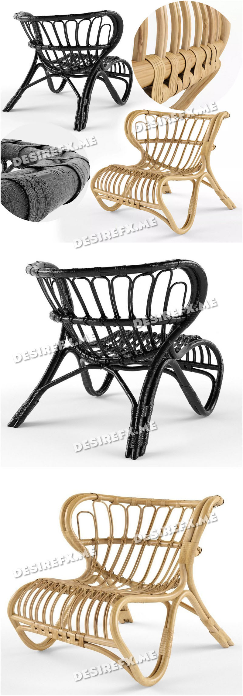 Desire FX 3d models | Sika Design Fox Chair Cool Nature – 3D Model