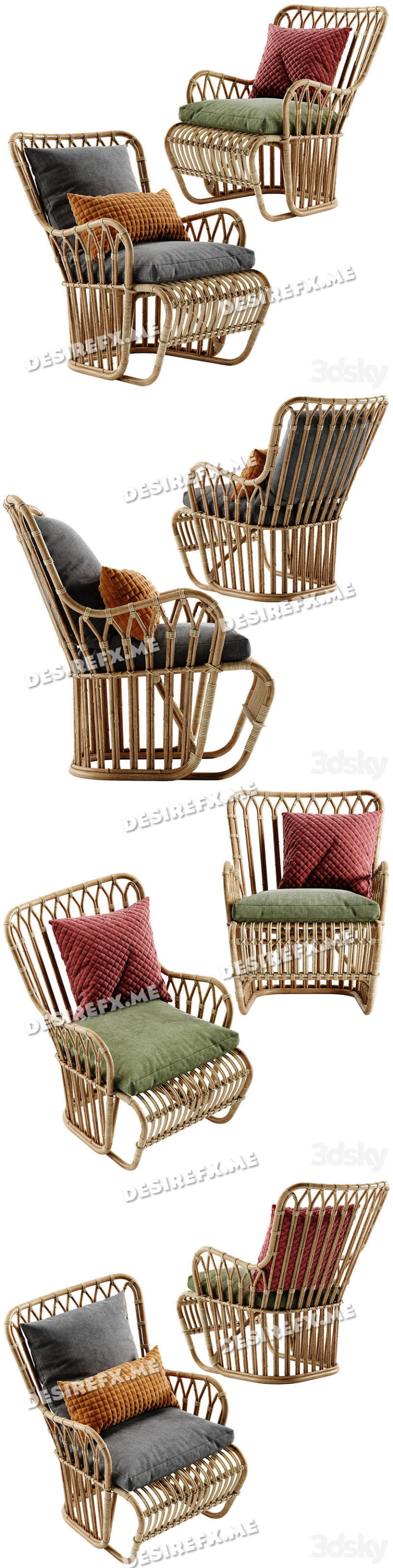 Desire FX 3d models | Sika Design Tulip lounge chair – 3D Model