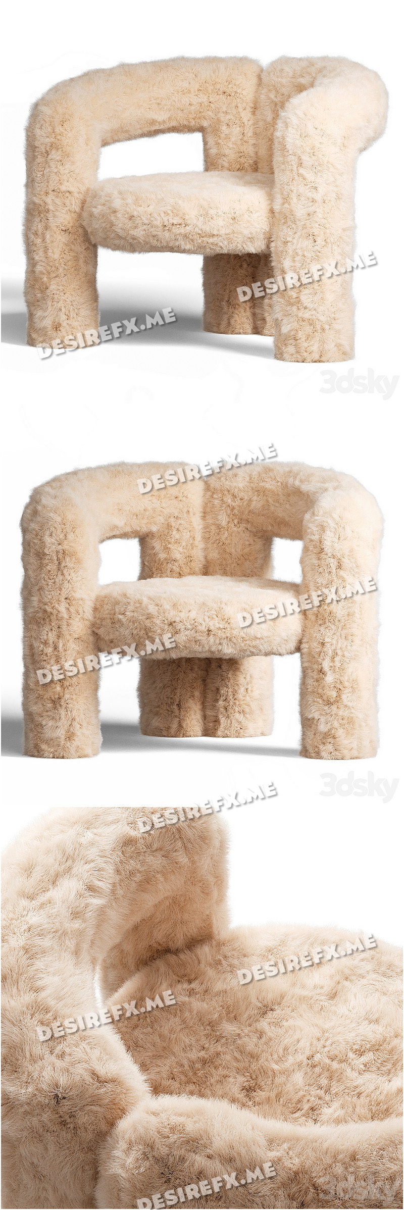 Desire FX 3d models | Teddy Chair – 3D Model