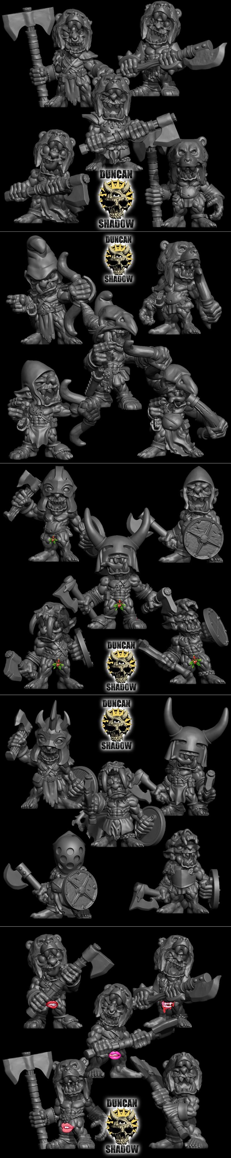 Desire FX 3d models | Duncan Shadow – Goblin bundle – 3D Print Model STL