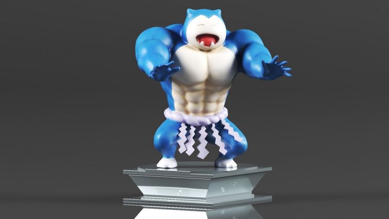 Desire FX 3d models | Figura de accion Pokemon Snorlax Bodybuilder ...