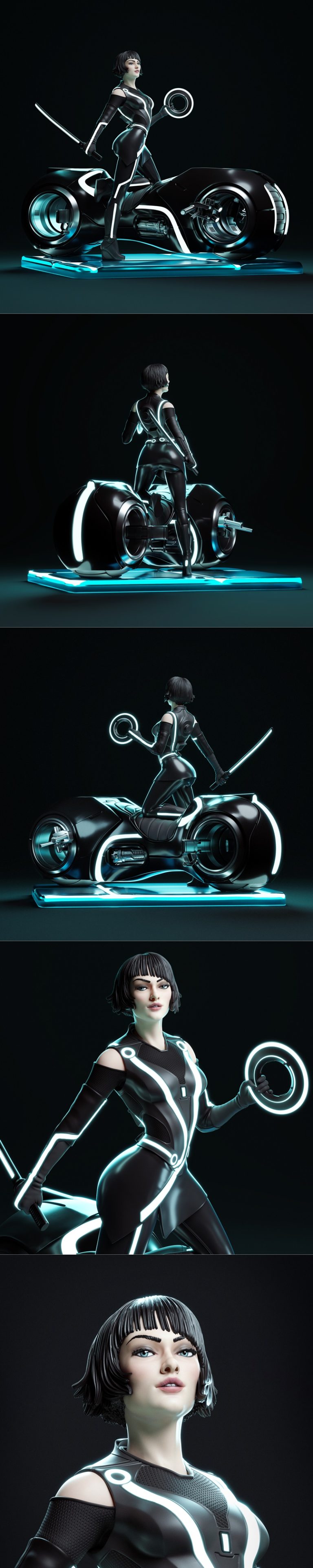 Desire FX 3d models | CA 3D Studios – Tron Quorra – 3D Print Model STL