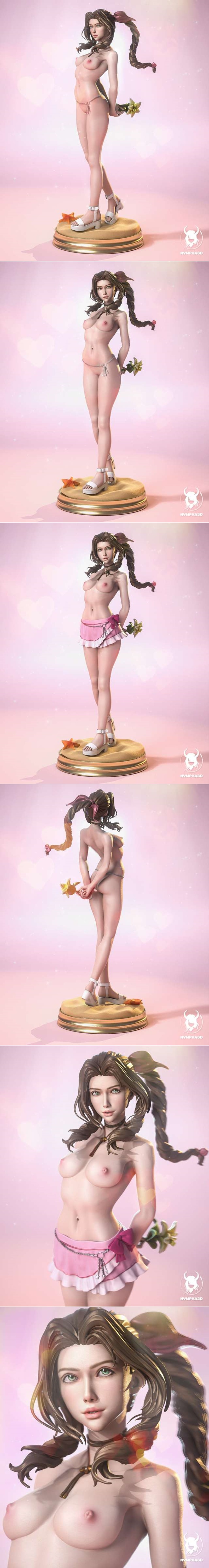 Desire FX 3d models | Nympha – FFVII Girls Diorama – 3D Print Model STL