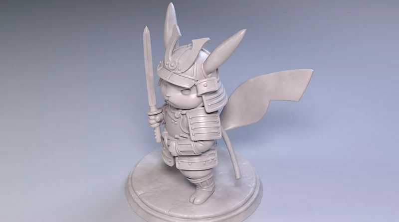 Desire FX 3d models | Samurai Pikachu Figure 3D Print Figure STL File ...
