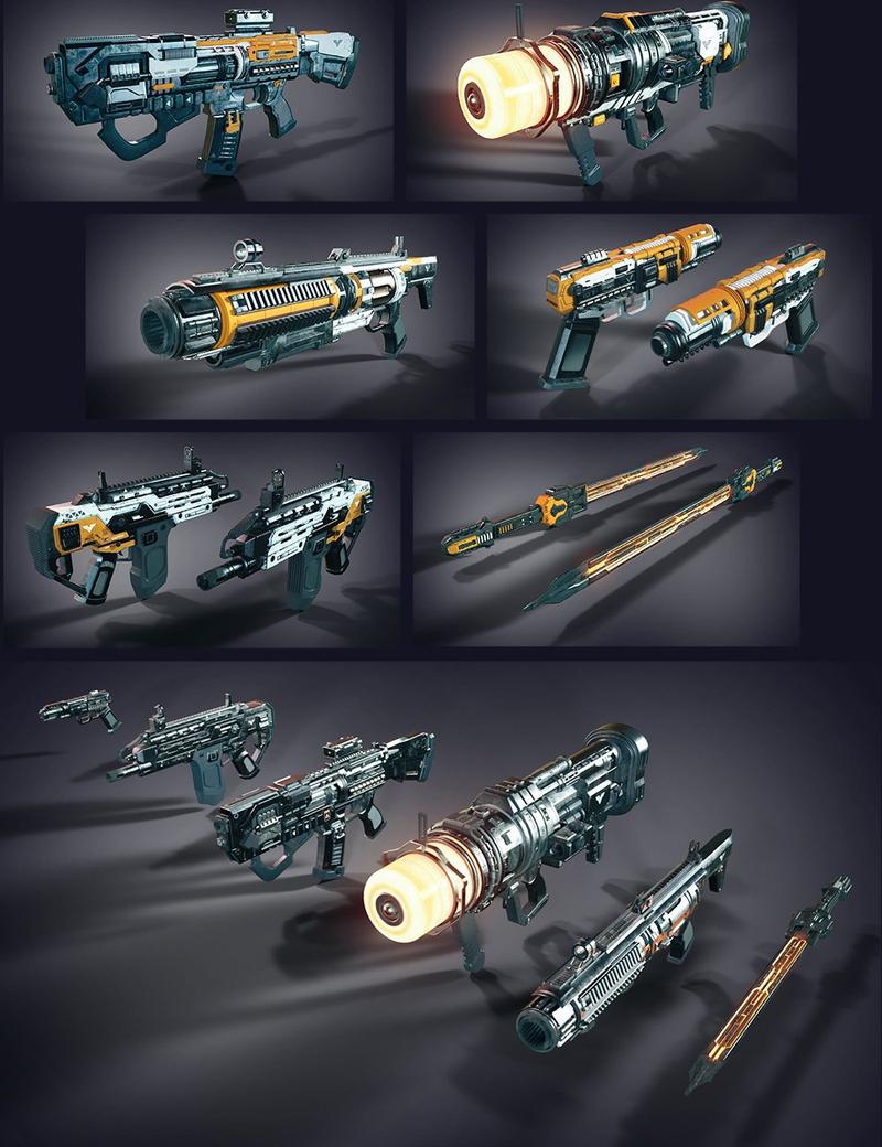 Desire FX 3d models | Futuristic Weapon Collection 01
