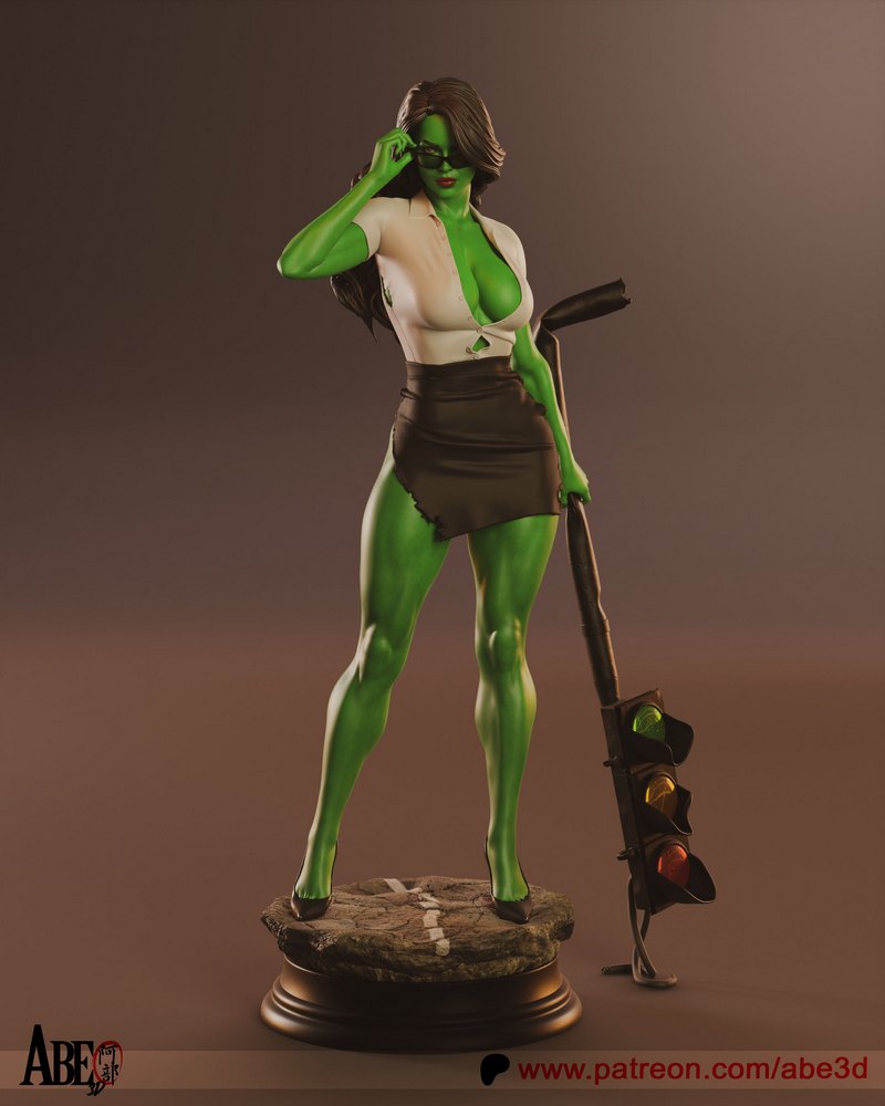 Desire FX 3d models | Abe3D – She-Hulk – 3D Print Model