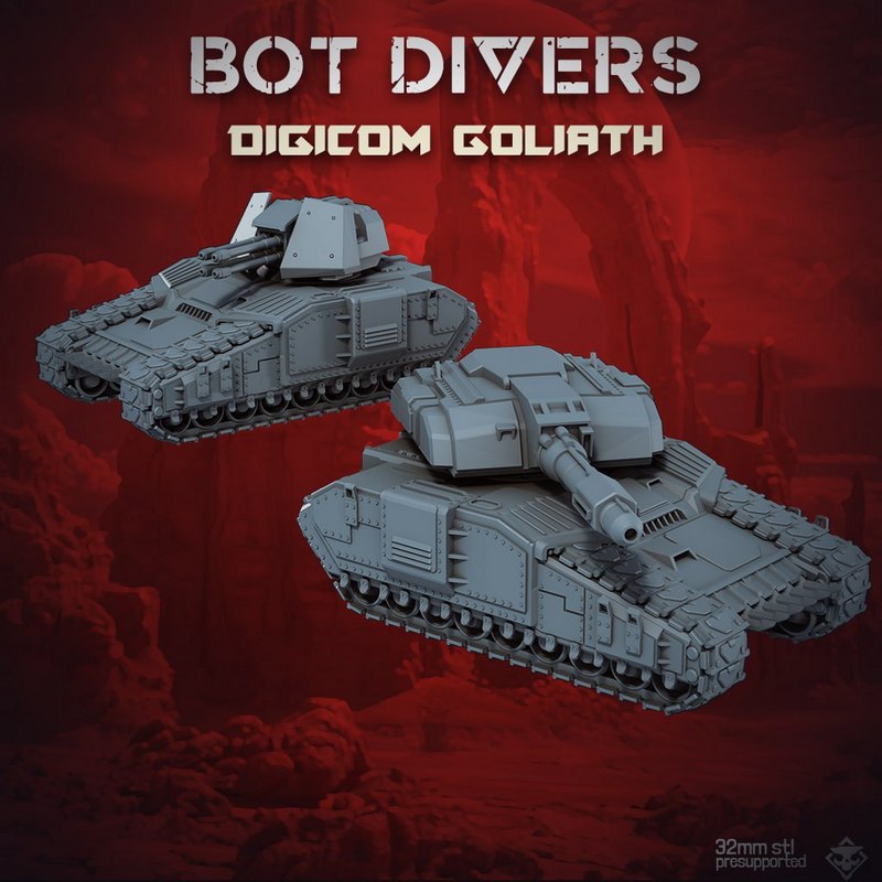 Desire FX 3d models | Bot Divers Digicom Goliath – 3D Print Model