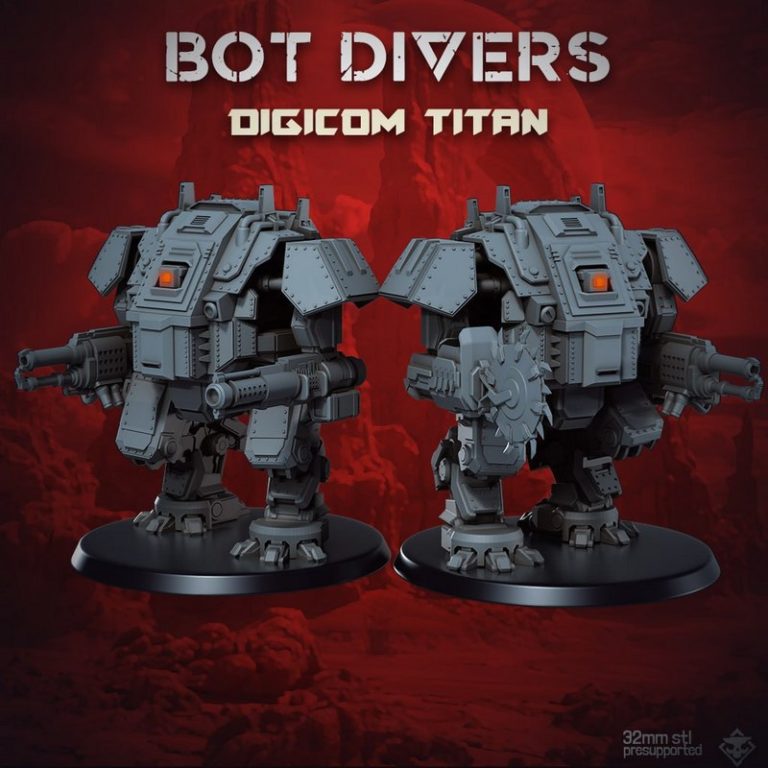 Desire FX 3d models | Bot Divers Digicom Titan – 3D Print Model