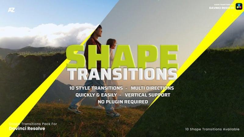 Desire FX 3d models | Shape Transitions Pack Davinci Resolve CDWPHNF