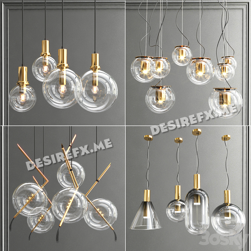 Desire FX 3d models | Collection glass bole pendants – 3D Model