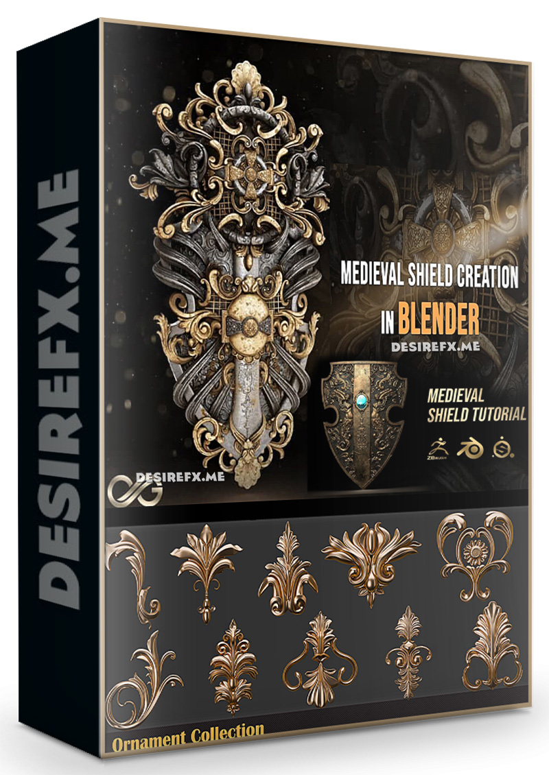 Desire FX 3d models | Create a Highly Detailed Shield in Blender ...