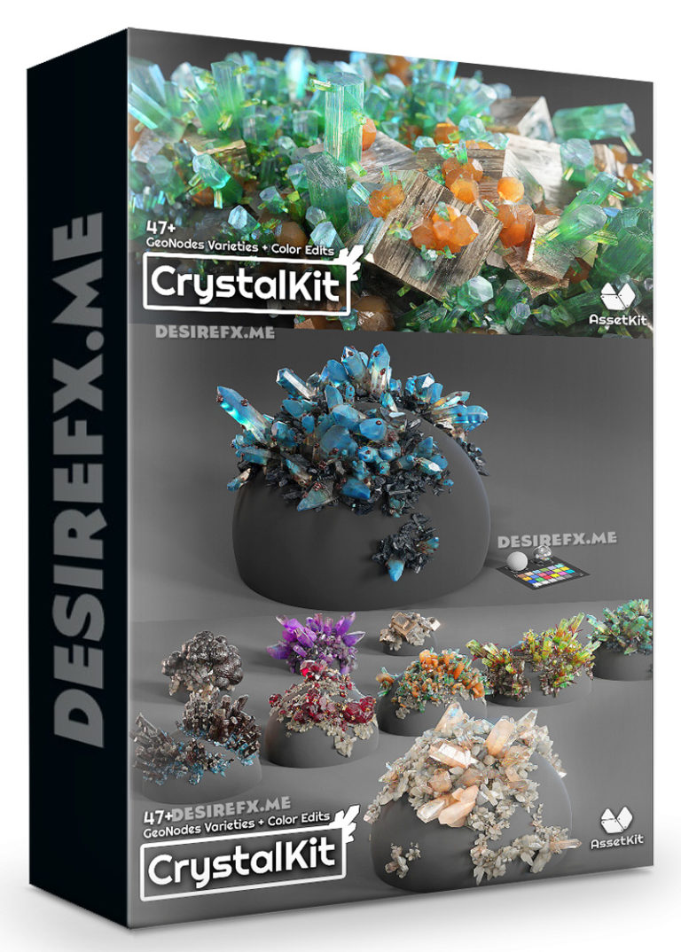 Desire FX 3d models | Crystal Kit – 3D Asset Kit v1.2