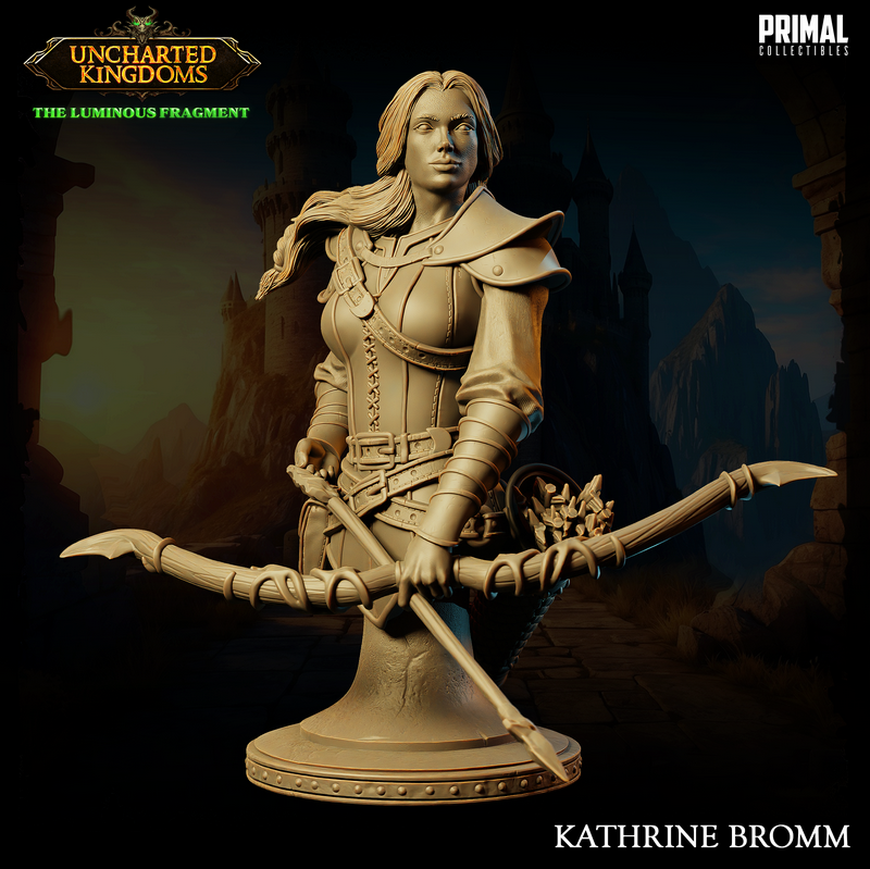 Desire FX 3d models | Fighter – Kathrine Bromm Bust – 3D Print Model