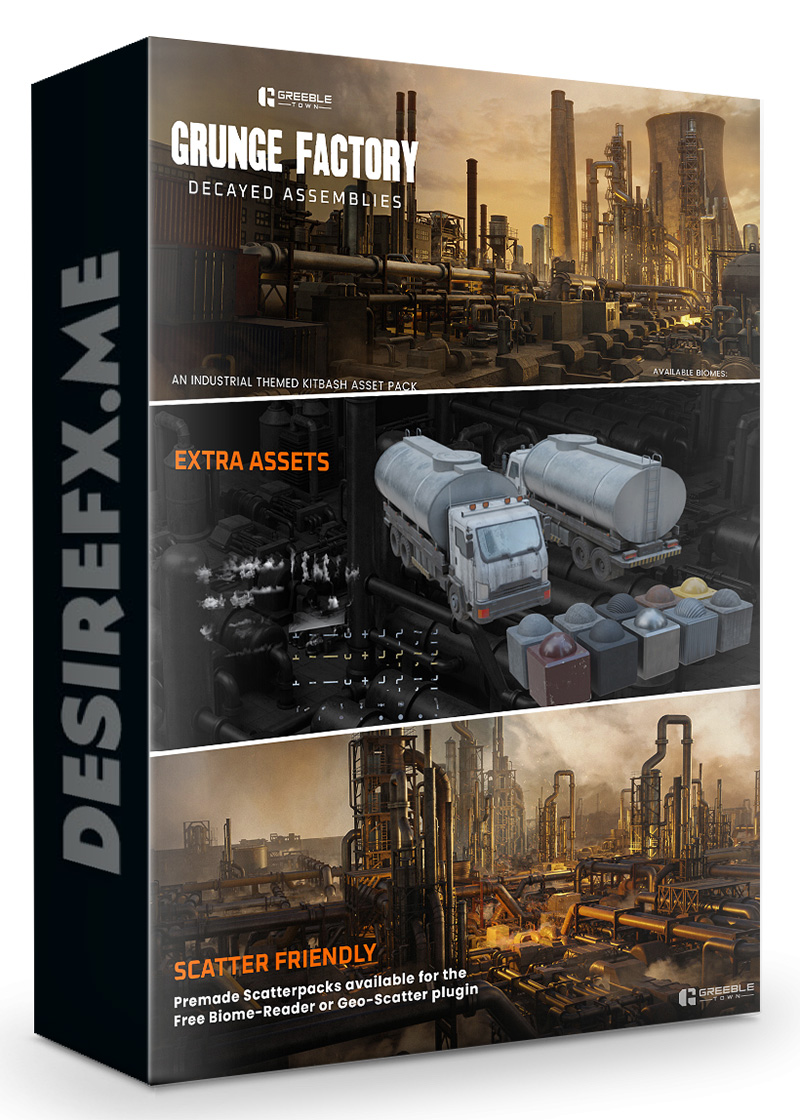 Desire FX 3d models | GT Grunge Factory Decayed Assemblies