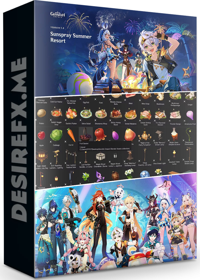 Desire FX 3d models | Genshin Impact Blender Assets collection