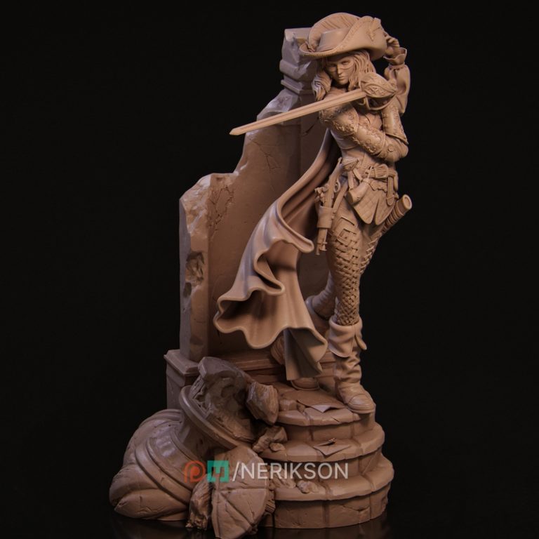 Desire FX 3d models | Nerikson – Camilla the Duelist – 3D Print Model
