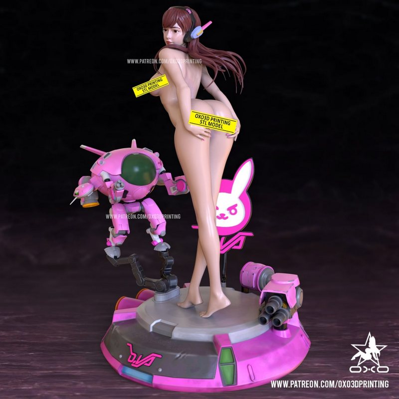 Desire FX 3d models | OXO3D – Dva Overwatch NSFW – 3D Print Model