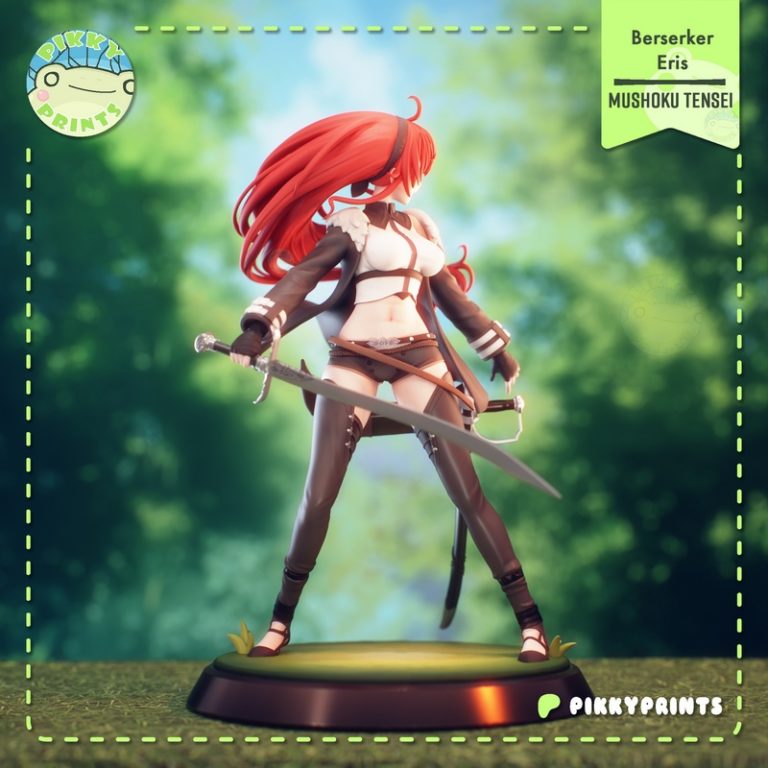 Desire FX 3d models | Pikky Prints – Mushoku Tensei – Eris Greyrat – 3D Print Model