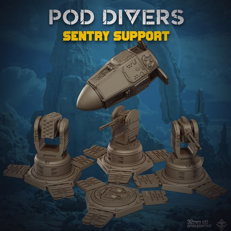 Desire FX 3d models | Pod Divers Sentry Support – 3D Print Model