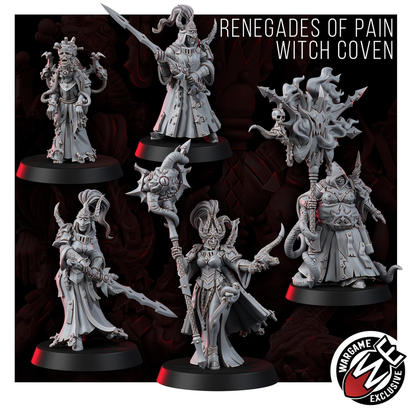 Desire FX 3d models | Renegades of Pain – Witch Coven – 3D Print Model
