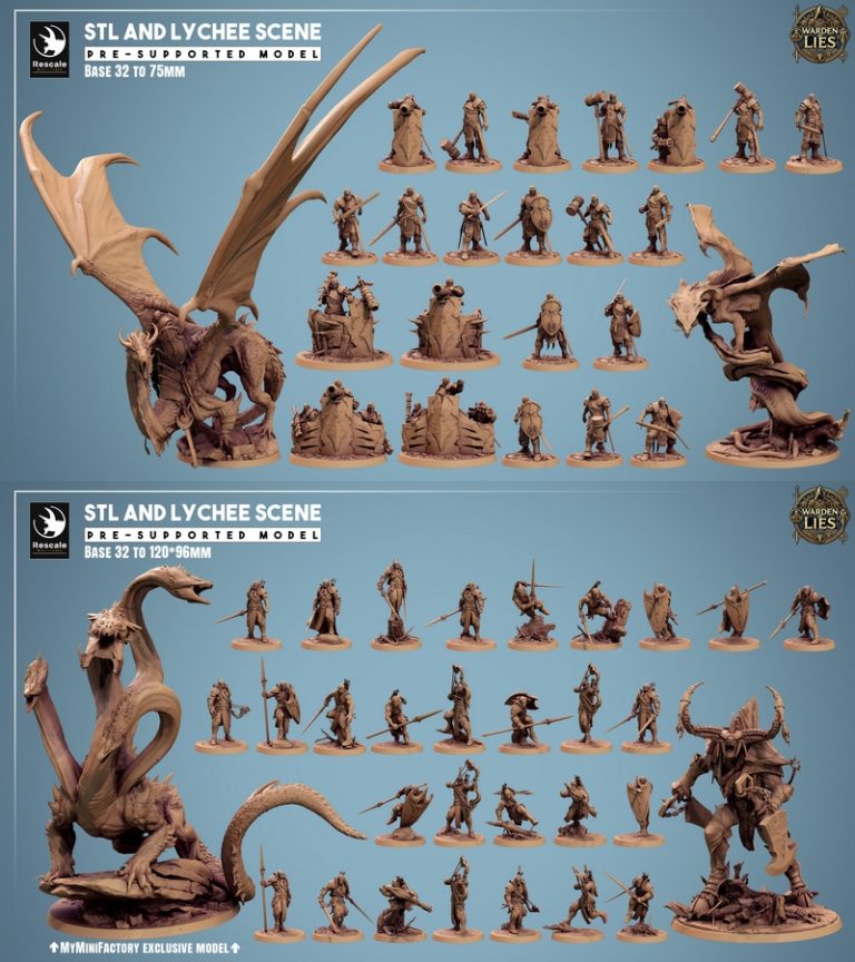 Desire FX 3d models | Rescale Miniatures – Warden Of Lies – 3D Print Model