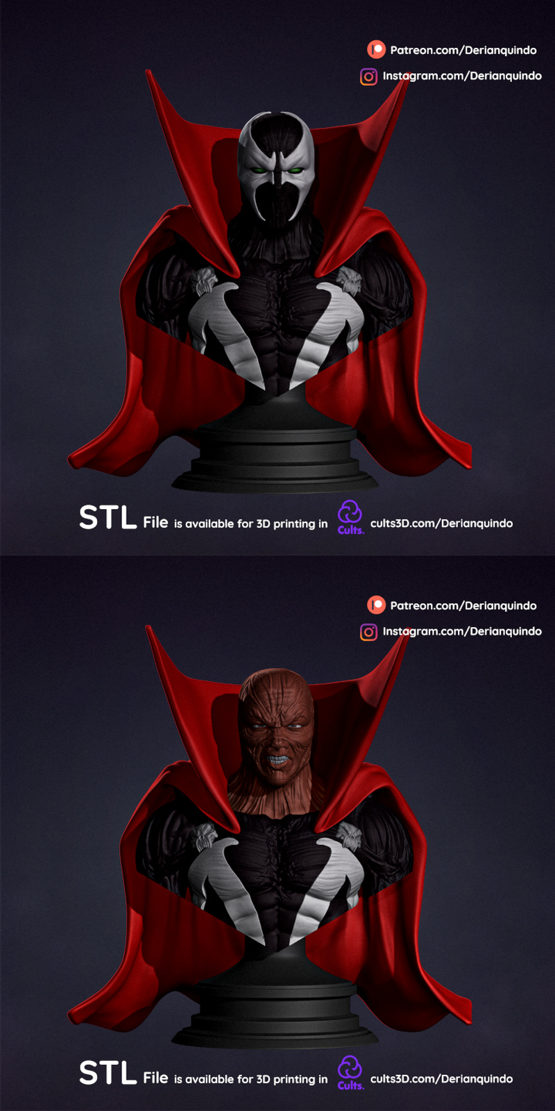 Desire FX 3d models | Spawn Bust Fan Art – 3D Print Model