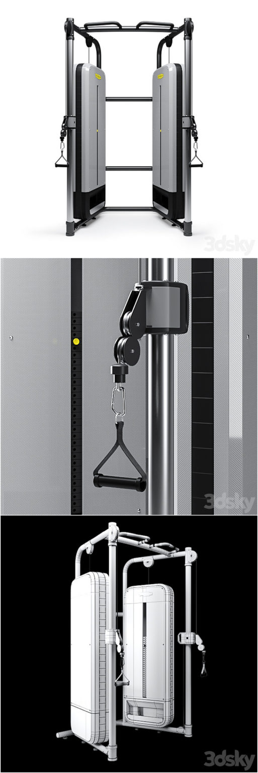 Desire FX 3d models | Technogym DUAL ADJUSTABLE PULLEY exercise machine ...