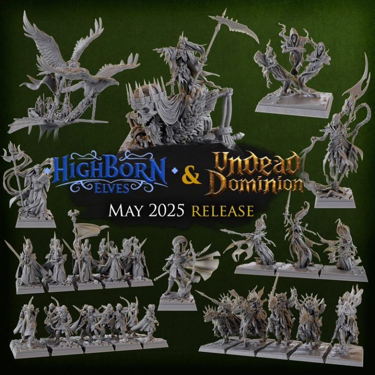 Desire FX 3d models | Titan Forge – May 2025 – Highborne Elves and Undead Dominion – 3D Print Model