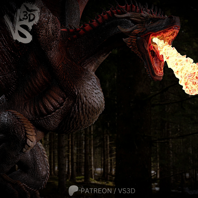 Desire FX 3d models | VS3D – Drogon – Game of Thrones Fan Art – 3D ...