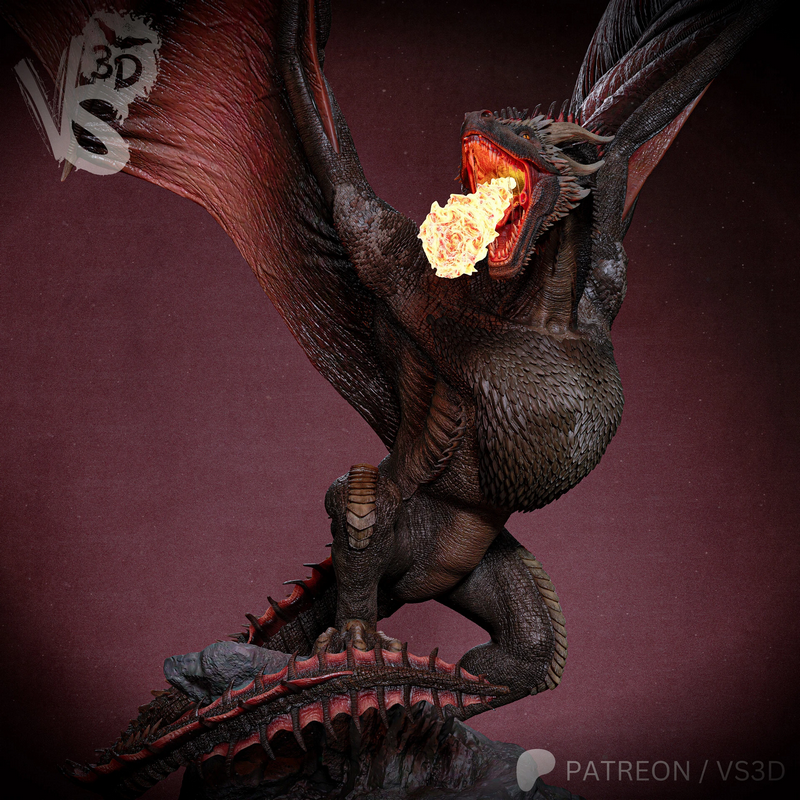Desire FX 3d models | VS3D – Drogon – Game of Thrones Fan Art – 3D ...
