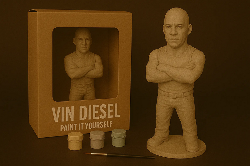Desire FX 3d models | Vin Diesel – Paint-It-Yourself – 3D Print Model
