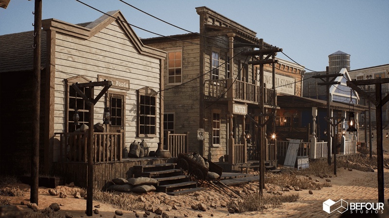 Desire FX 3d models | Western Desert Town – Unreal Engine