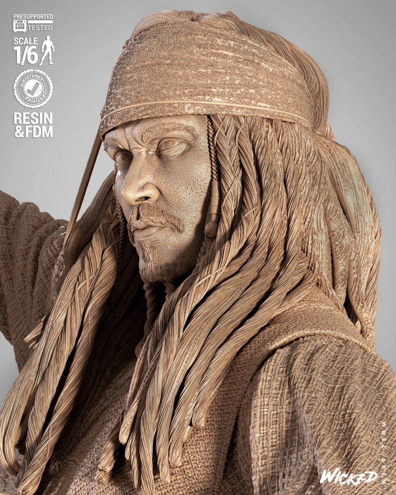 Desire FX 3d models | Wicked – Jack Sparrow Sculpture – 3D Print Model