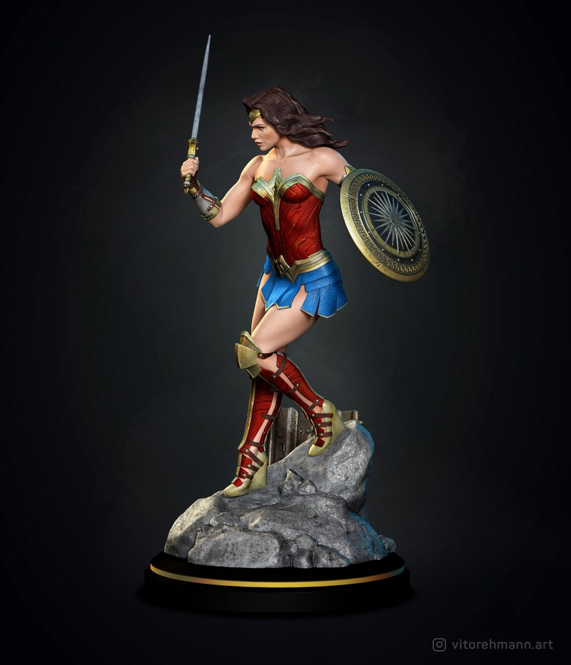 Desire FX 3d models | Wonder Woman Statue – 3D Print Model