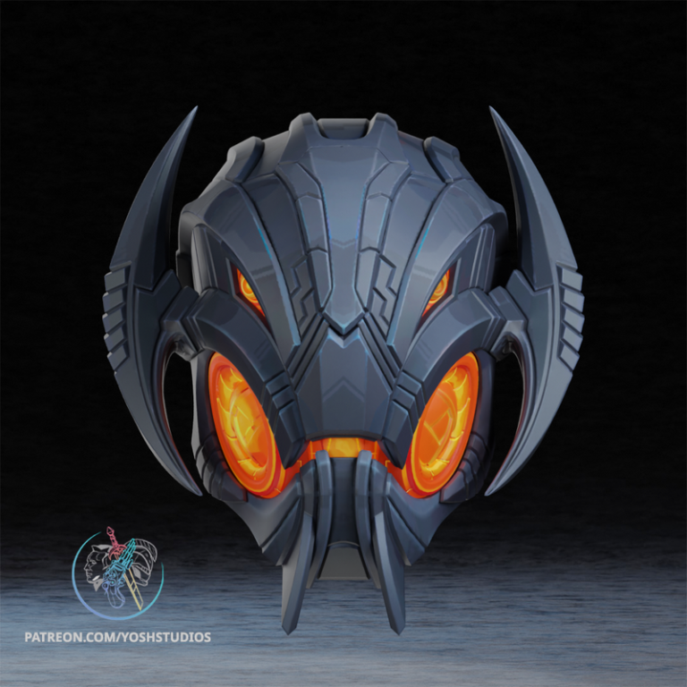Desire FX 3d models | Yosh Studios – Ultron Rivals Helmet – 3D Print Model