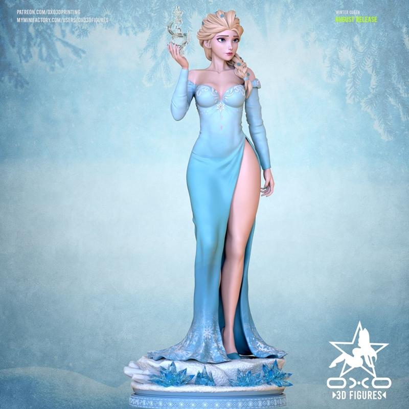Desire FX 3d models | OXO3D – Elsa – Frozen – 3D Print Model STL