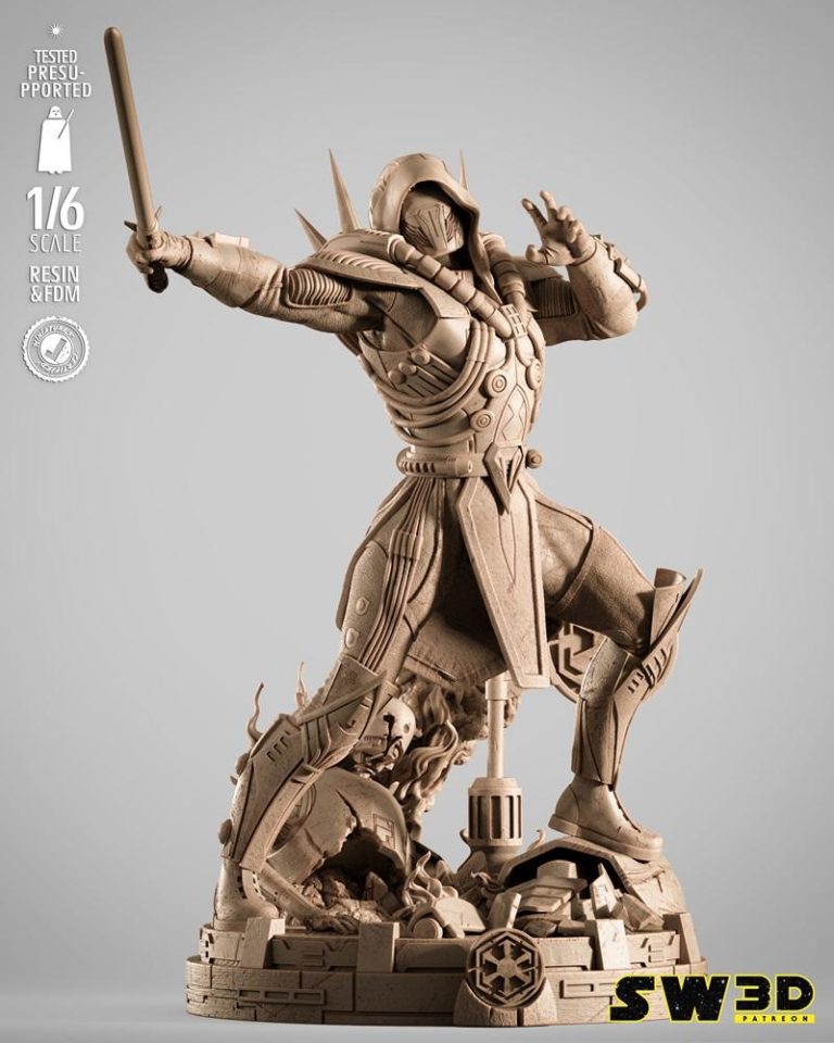 Desire FX 3d models | SW3D – Darth Marr Sculpture – 3D Print Model STL