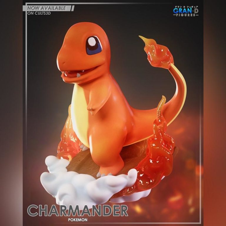 Desire FX 3d models | Gran D. Figures – Charmander – Pokemon – 3D Print ...