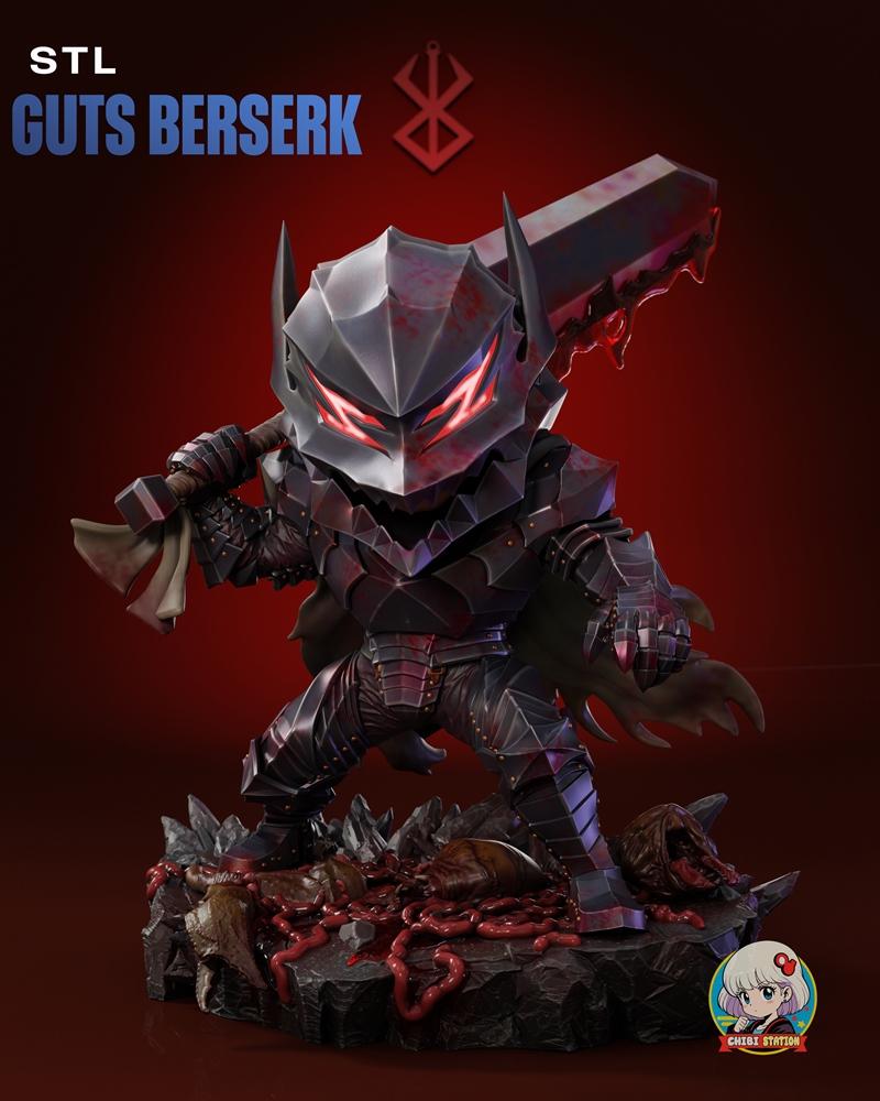 Desire FX 3d models | Chibi Station – Guts – Berserk – 3D Print Model STL