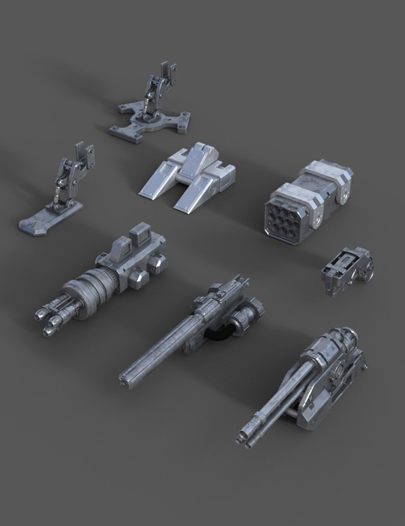 Desire FX 3d models | Modular Starship Kit Pack Kitbash