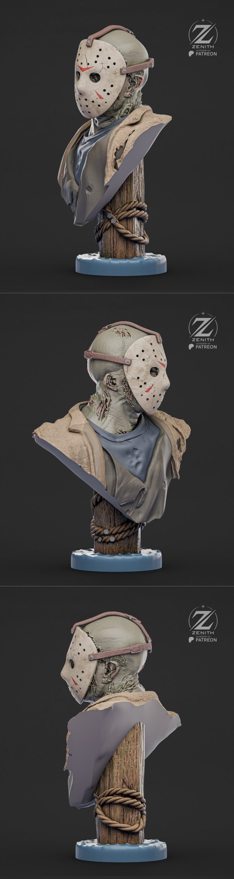 Desire FX 3d models | Zenith Studios – Jason Bust – 3D Print Model STL