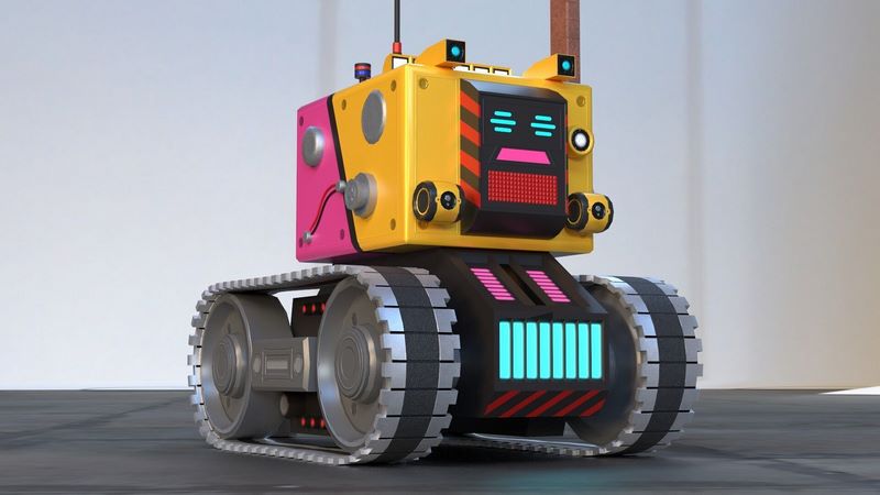 Desire FX 3d models | Battle Bot – Titan Reaper Mini Low-poly 3D model